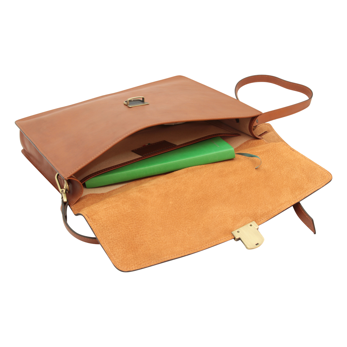 Business leather briefcase colonial | 407589CO US | Old Angler Firenze