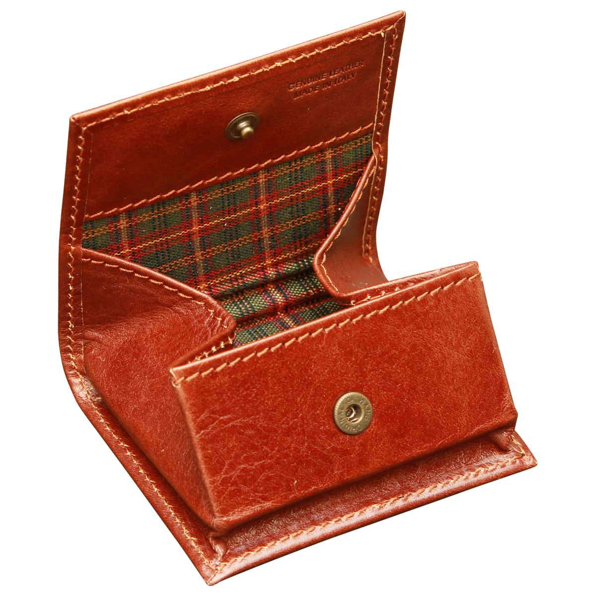 Leather Coin Purse - Brown | 806605MA US | Old Angler Firenze