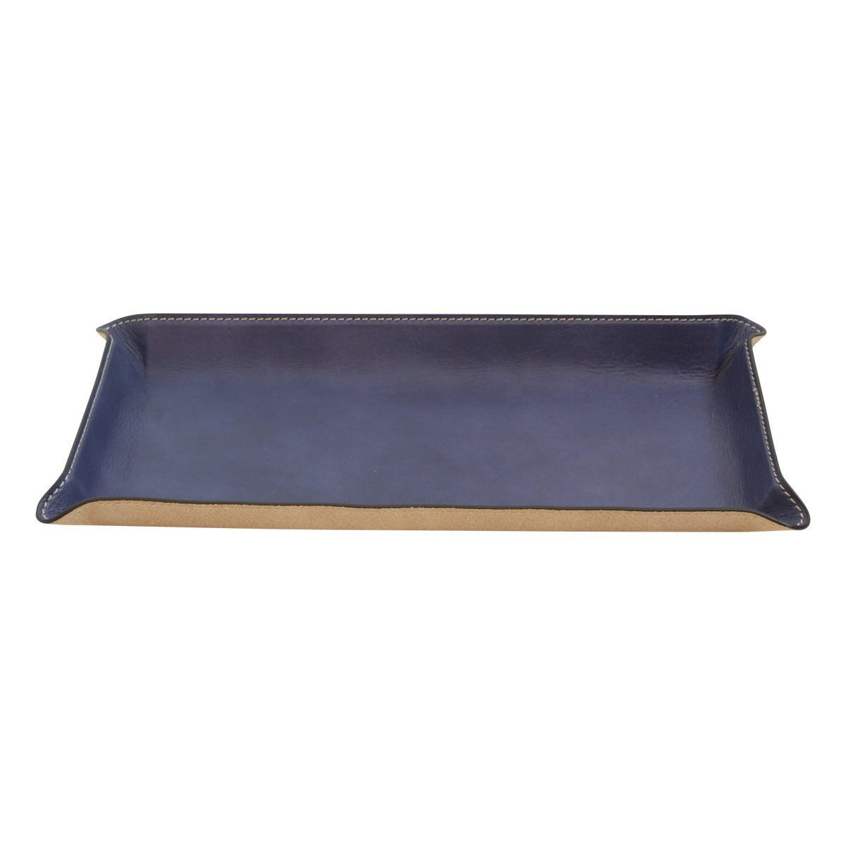 Leather desk tray | 762089CB US | Old Angler Firenze